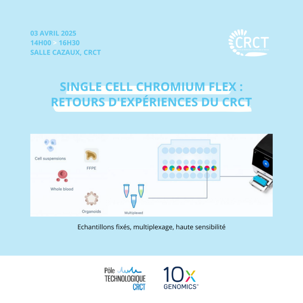 Single cell Chromium FLEX : retours d'expériences du CRCT - Centre de ...